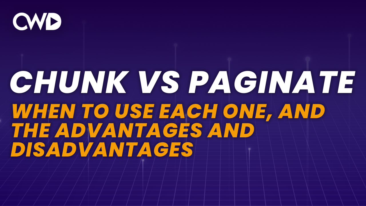 What Is The Difference Between Chunk And Pagination In Laravel — Code With Dary